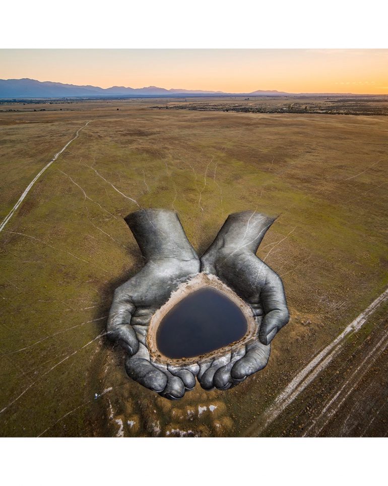 Primera obra de Saype en España: una pintura para reivindicar el valor ...